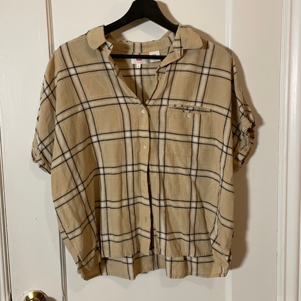 Levi’s Plaid Short Sleeve Button Down - Gem
